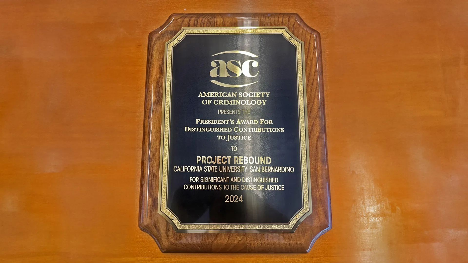 California State University’s Project Rebound receives ASC President’s Award for justice ...